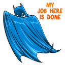 Silver Age Batman - Telegram Sticker - English