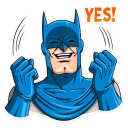 Silver Age Batman - Telegram Sticker - English