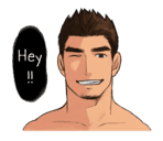 Muscular Guy - Telegram Sticker - English