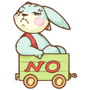 Plush Baby Bunny - Telegram Sticker - English