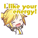 Project Sekai Len - Telegram Sticker - English