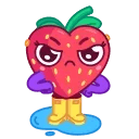 Sweety Strawberry - Telegram Sticker - English