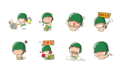 Artillery Man - Telegram Sticker - English