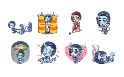 Go Robot - Telegram Sticker - English